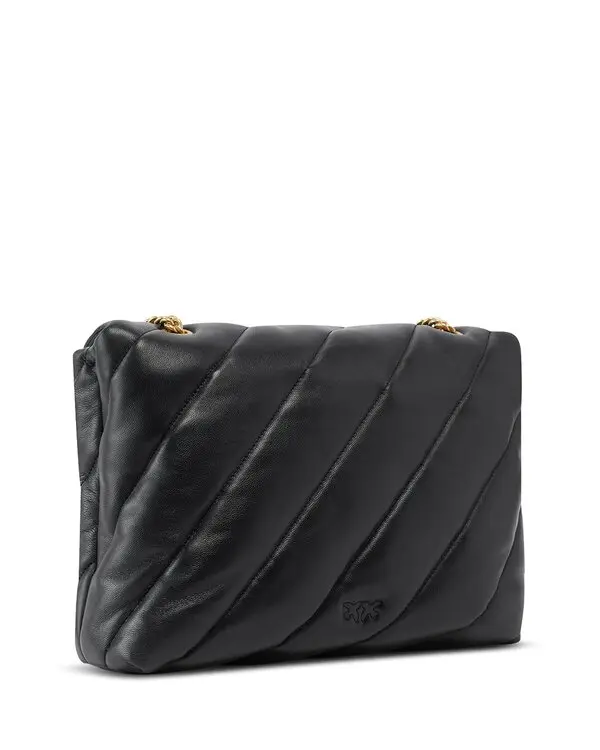 Pinko Love Puff Big Classic Leather Convertible Crossbody
