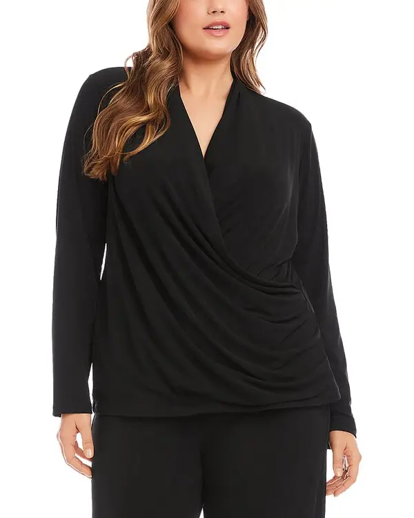 Karen Kane Travel Jersey Draped Top