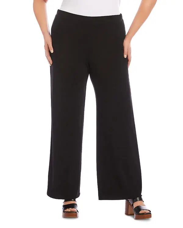Karen Kane Plus Travel Jersey Wide Leg Pants