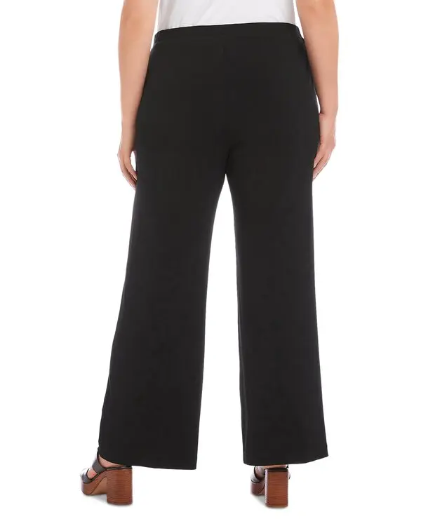 Karen Kane Plus Travel Jersey Wide Leg Pants