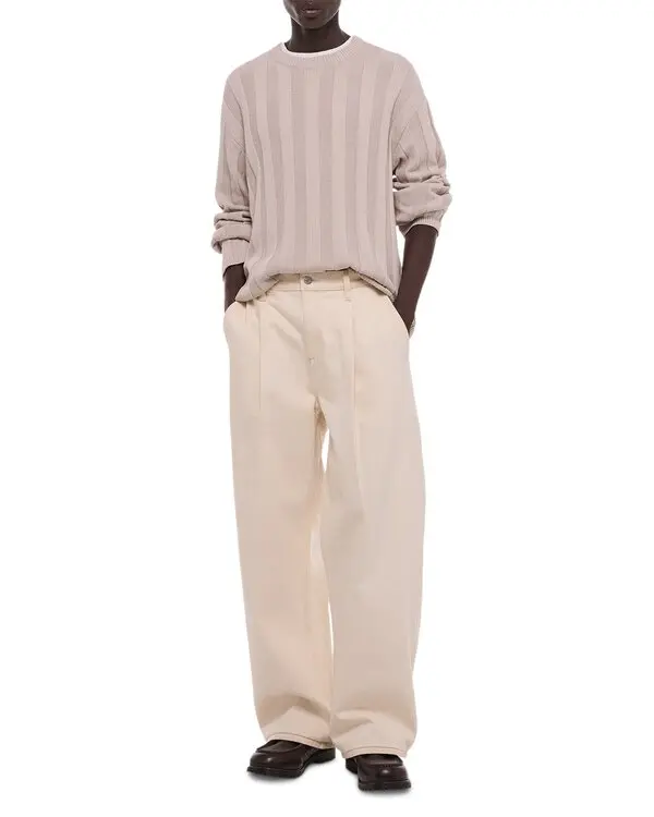 Helmut Lang Relaxed Fit Pleated Jeans