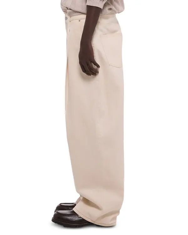 Helmut Lang Relaxed Fit Pleated Jeans