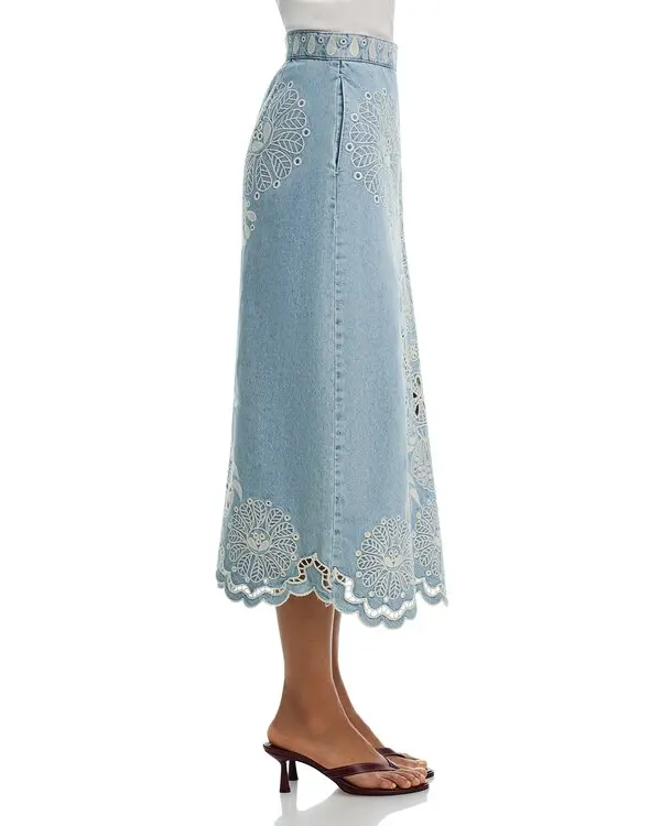 Farm Rio Richelieux Midi Skirt