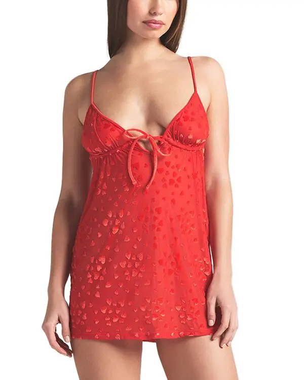 SKIMS Sheer Velvet Babydoll Dress