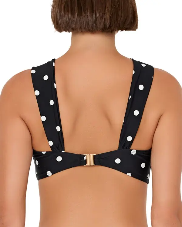 MILLY Olivia Drape Bikini Top