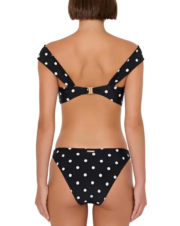 MILLY Olivia Drape Bikini Top
