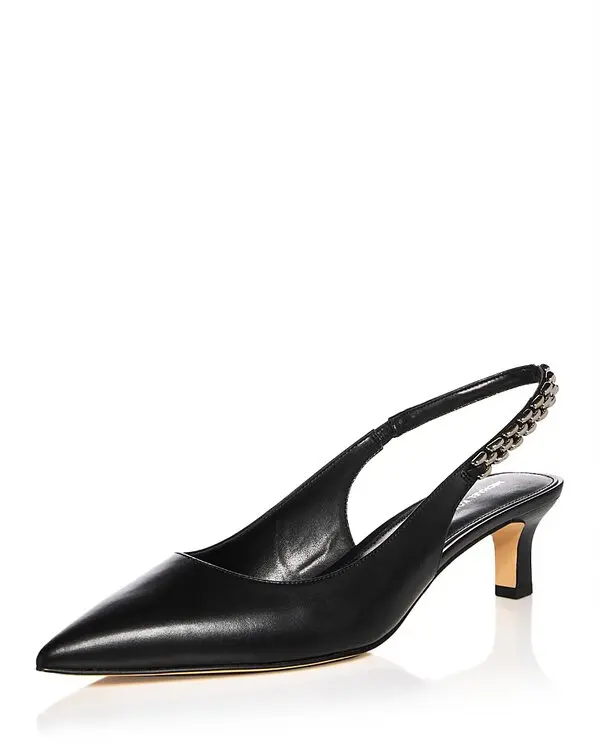 Michael Kors Marcia Kitten Heel Slingback Pumps