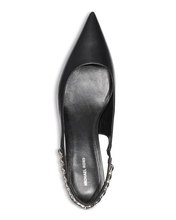 Michael Kors Marcia Kitten Heel Slingback Pumps