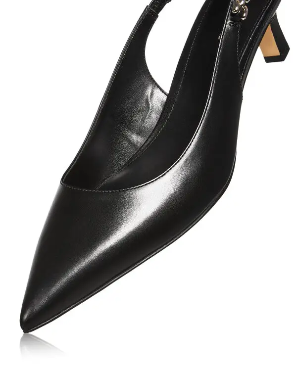 Michael Kors Marcia Kitten Heel Slingback Pumps