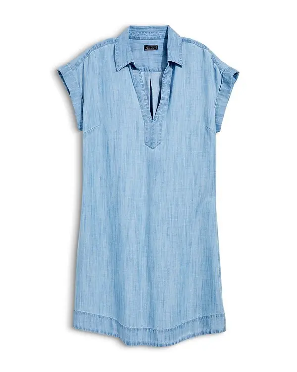 Vineyard Vines Margo Chambray Shirt Dress - Light