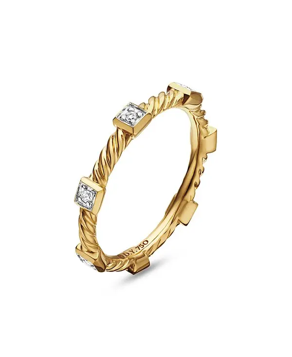 David Yurman Cable Collectibles Stack Ring - Gold
