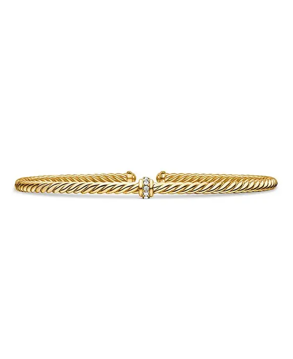 David Yurman Renaissance Diamond Bracelet - White/gold