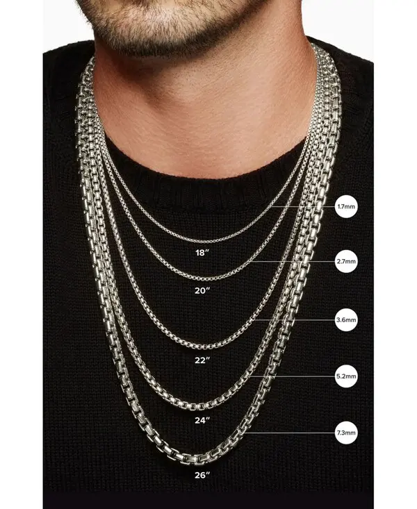 David Yurman Box Chain Necklace - Black