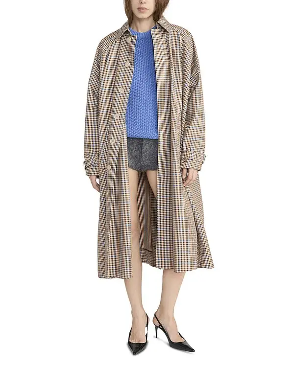 FRAME Plaid Mac Coat - Mocha Check