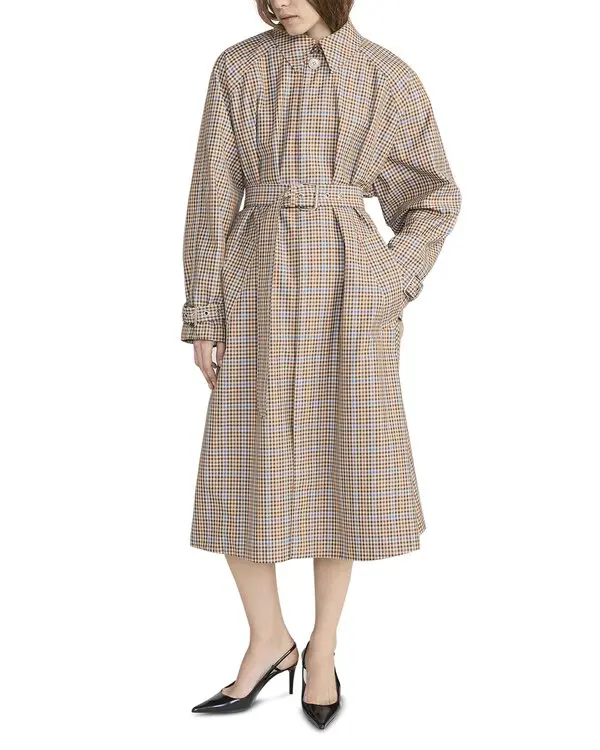 FRAME Plaid Mac Coat - Mocha Check
