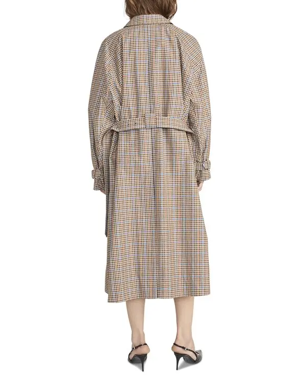 FRAME Plaid Mac Coat - Mocha Check