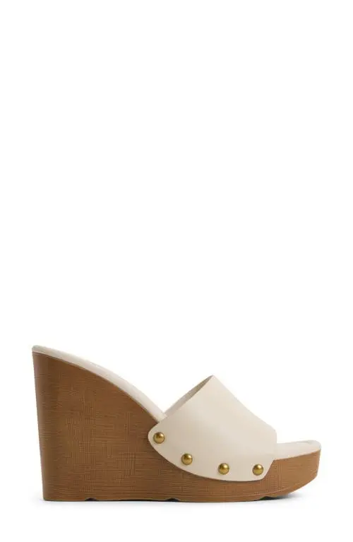 Aldo Platform Wedge Slide Sandal - Other White