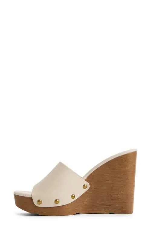 Aldo Platform Wedge Slide Sandal - Other White