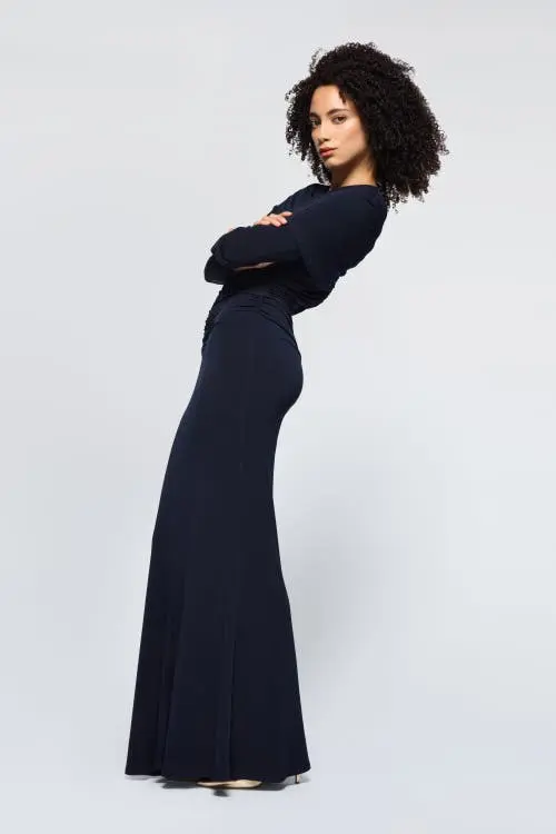 DASKA Neli Maxi Dress With Cape Detail