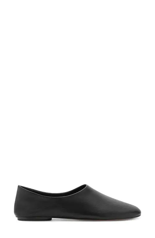 Mango Leather Slip-on Loafer