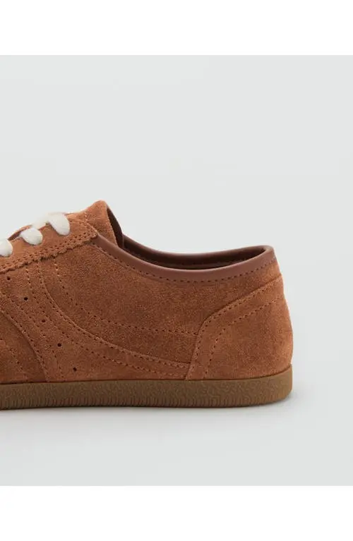 Mango Suede Low-top Sneakers