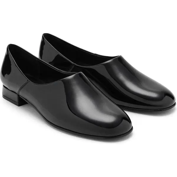 Mango Patent Faux Leather Flats