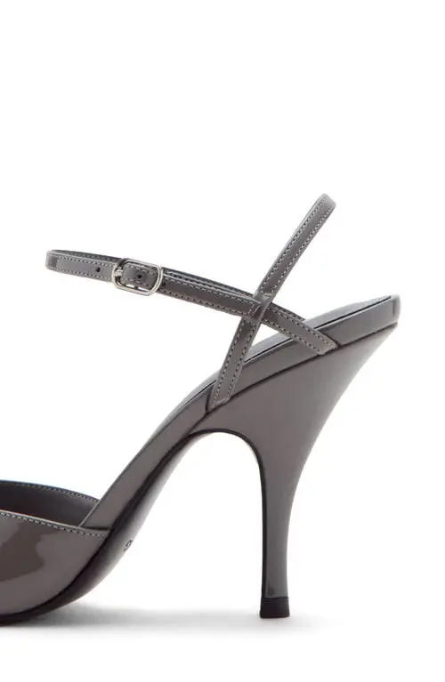 Mango Pointed-toe Slingback Pumps - Grey