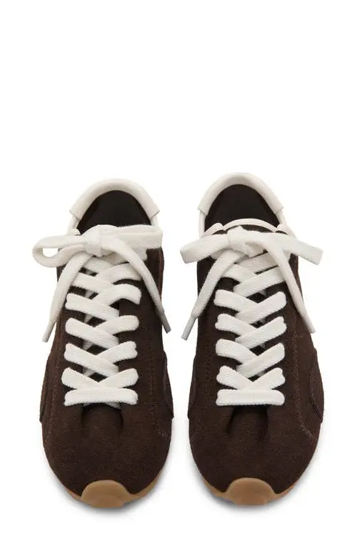Mango Contrast Suede Sneakers