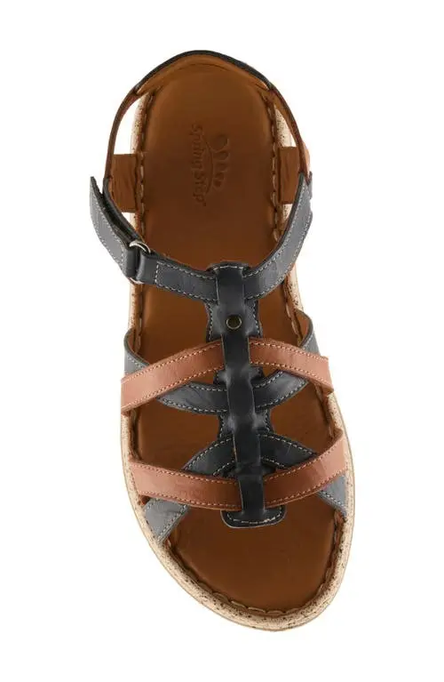 SPRING STEP SHOES Nyxelle Caged Sandals - Navy Multi