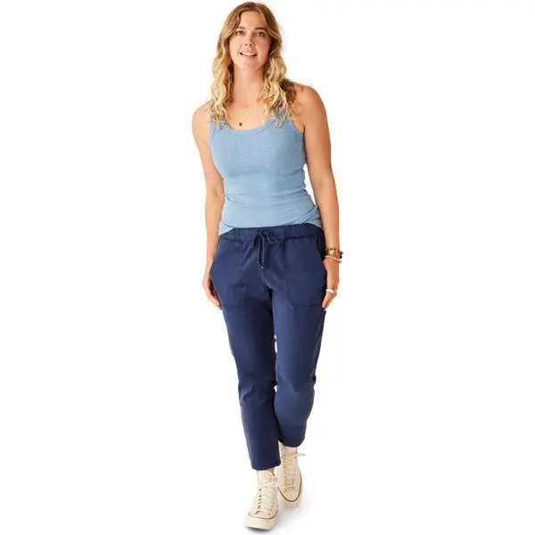 Carve Designs Zoe Twill Pant - Navy
