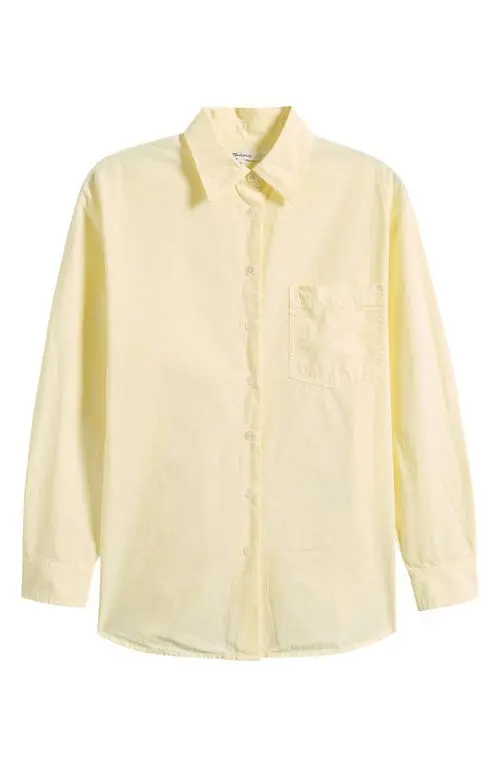 Madewell Poplin Button-up Shirt - Sheer Pineapple
