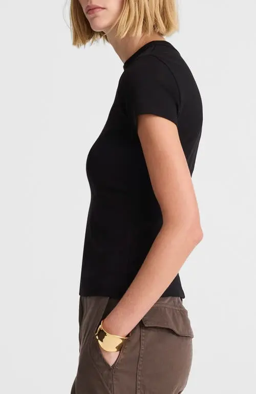 Madewell Compact Cotton Crewneck T-shirt - Jet Black