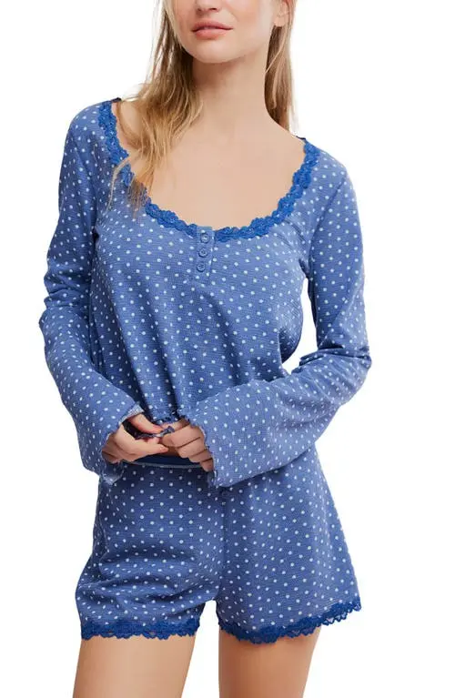 Free People Spring Break Pajamas - Dot Print