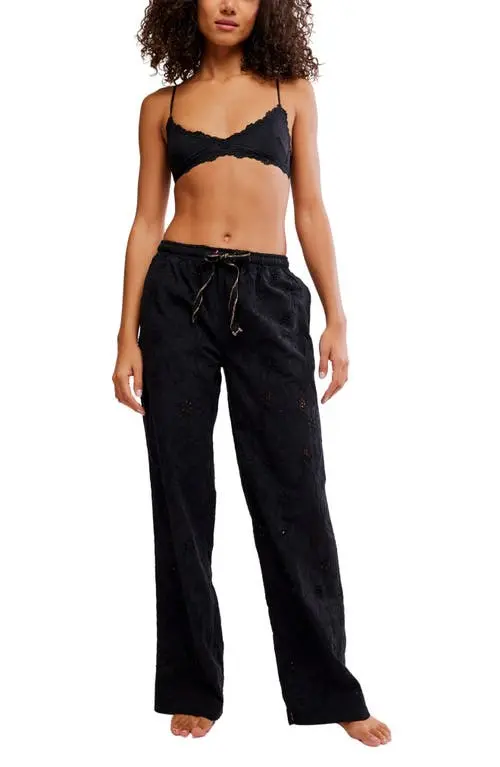 Free People Intimately Fp Day Drift Pants - Black