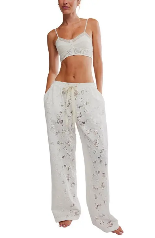 Free People Day Drift Eyelet Pajama Pants