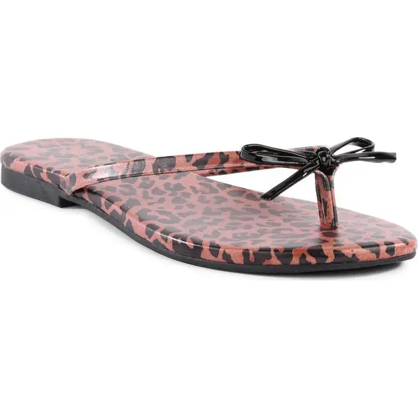 Seychelles Wish List -patterned Flip-flops - Leopard