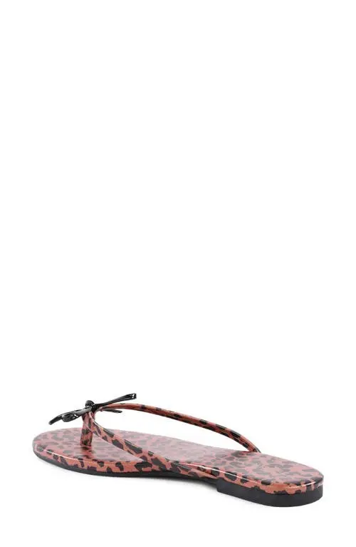 Seychelles Wish List -patterned Flip-flops - Leopard