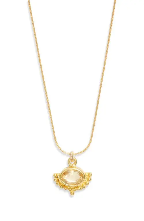 CHILD OF WILD Hour Citrine Pendant Necklace - Gold