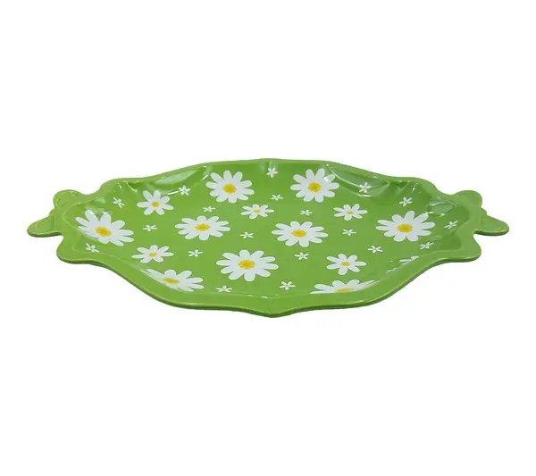 TEMP-TATIONS 14' Platter With Figural Bow Handles - One-color