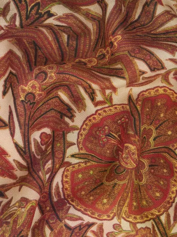 Etro Floral-print Cashmere-silk Scarf