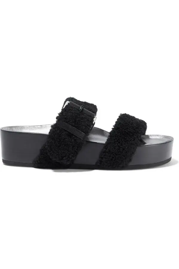 Rag & Bone Evin Leather Platform Slides