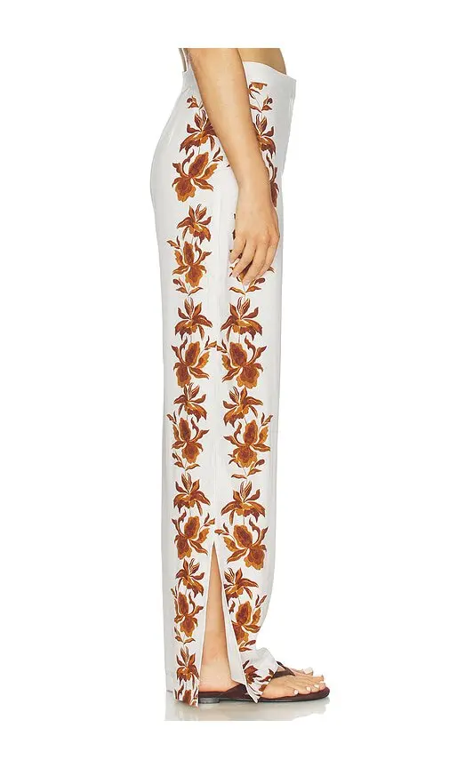 Hemant & Nandita Embroidered Wide Leg Pants - Ivory