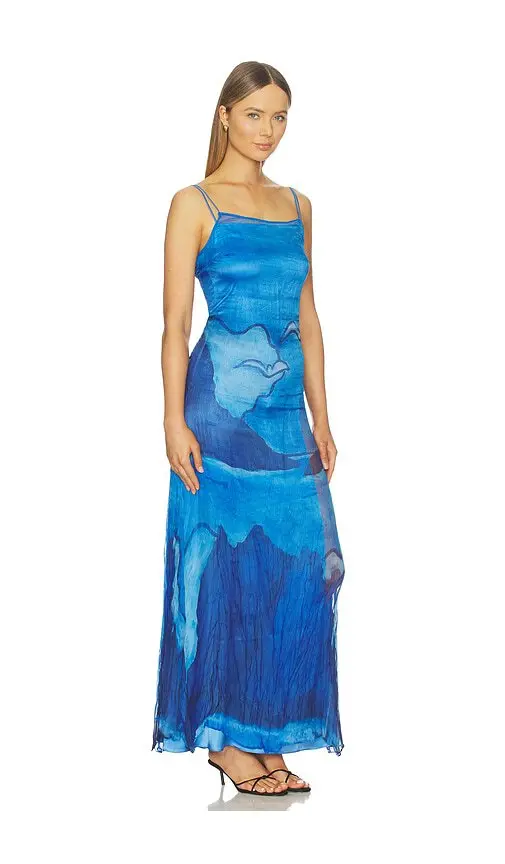DONDE ESTEBAN Long Silk Dress