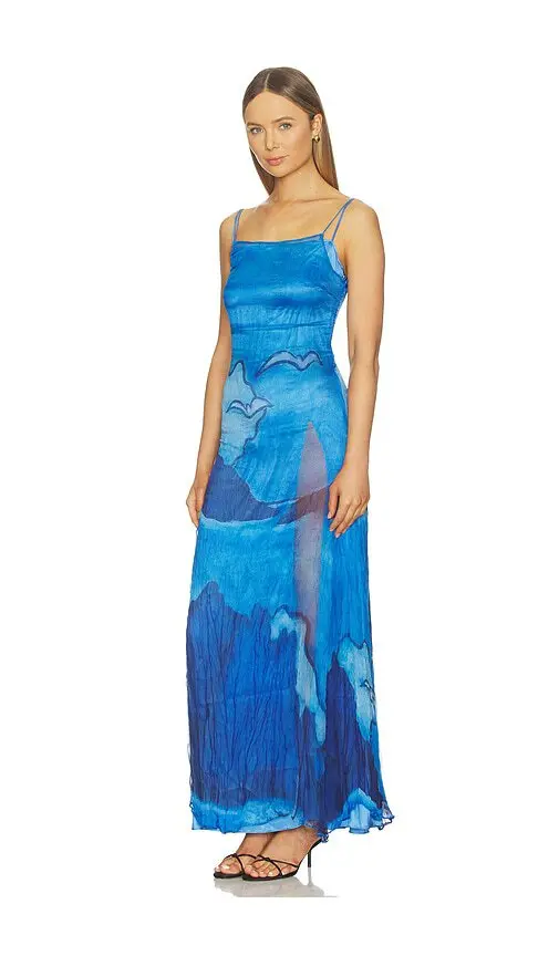 DONDE ESTEBAN Long Silk Dress