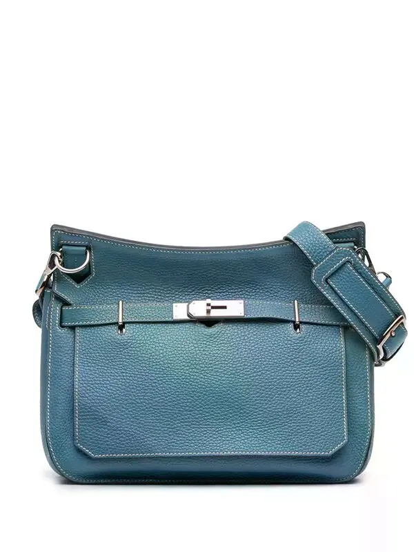 Hermès 2015 Clemence Jypsiere 28 Crossbody Bag - Blue
