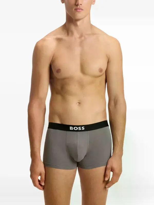 BOSS Logo-waistband Boxers - Black
