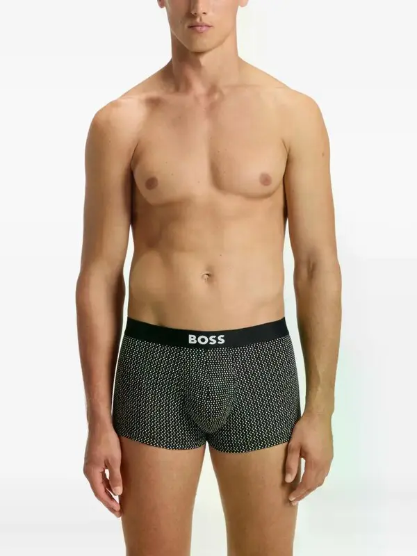 BOSS Logo-waistband Boxers - Black