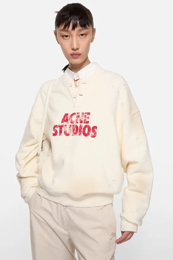 Acne Studios Fleece Logo Sweatshirt