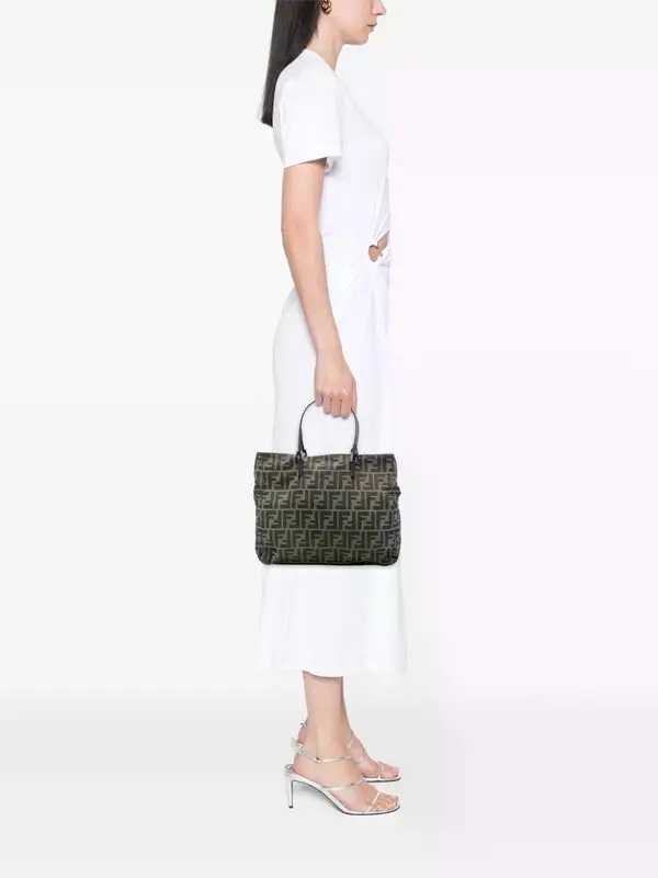 Fendi Zucca Canvas Tote Bag