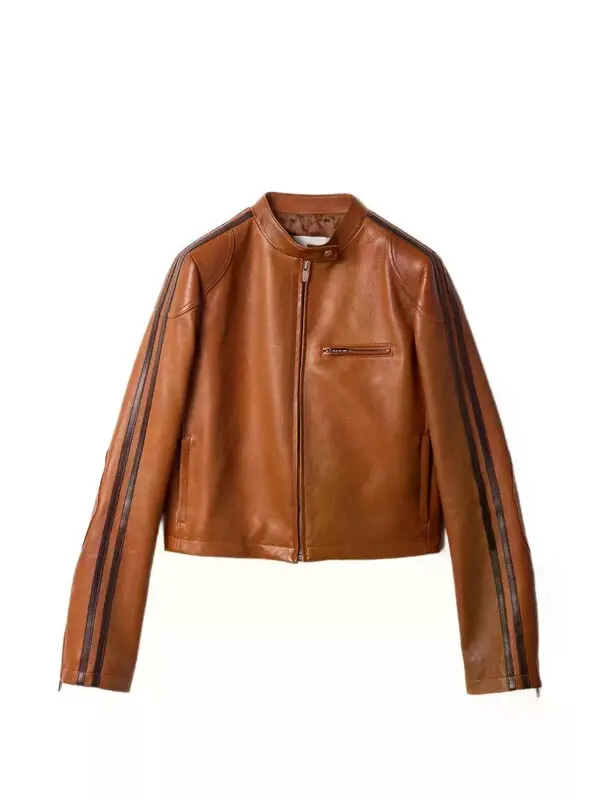 Miu Miu Stand-up Collar Stripe Jacket
